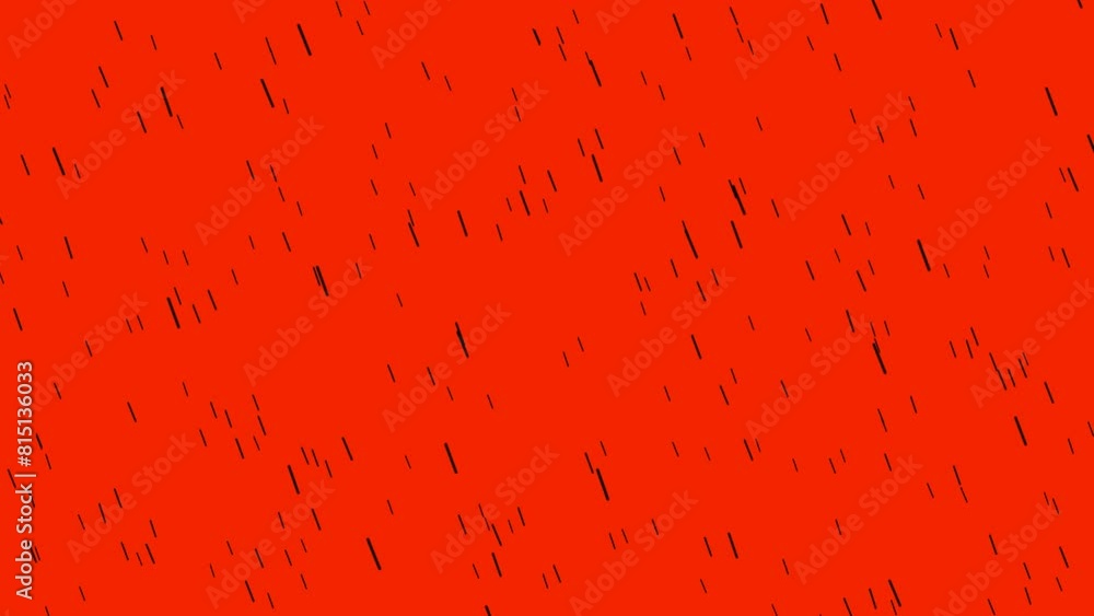 2D rain animation: Raindrops falling from the sky in a cartoon ...