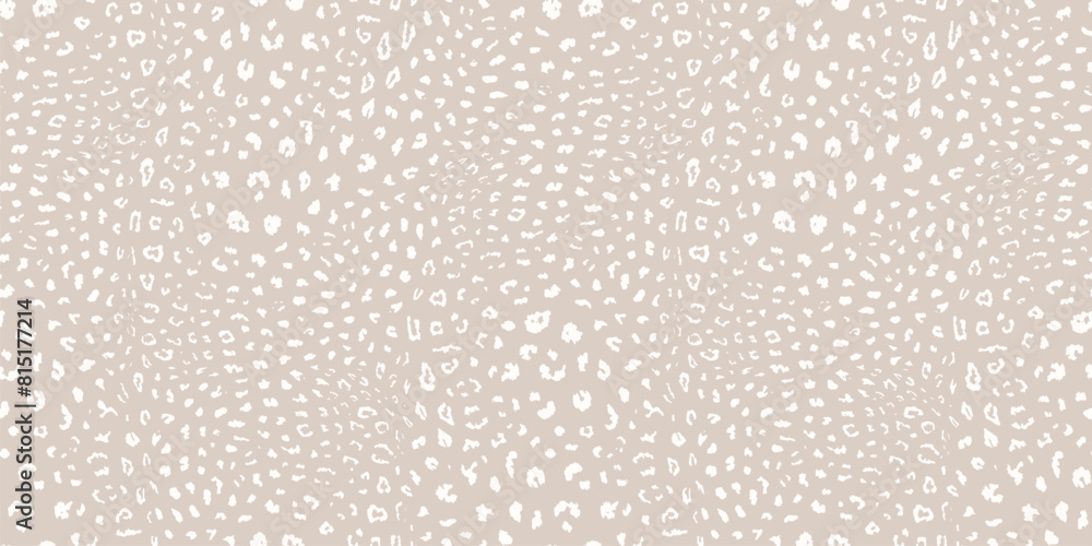 Leopard print pattern. Vector seamless background. Subtle animal skin ...