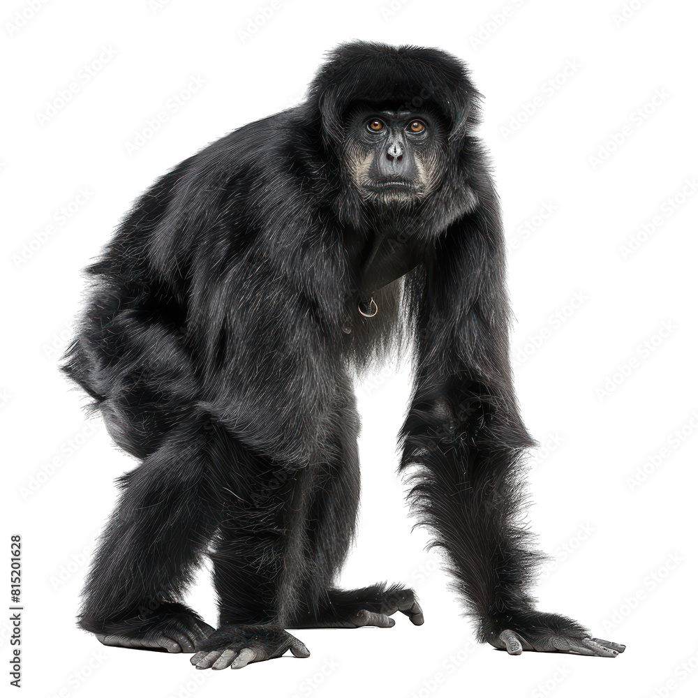 Siamang monkey isolated on white or transparent background Stock Photo ...
