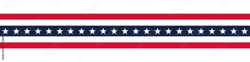 Stars and stripes Ribbon American Flag Background. USA Celebration ...