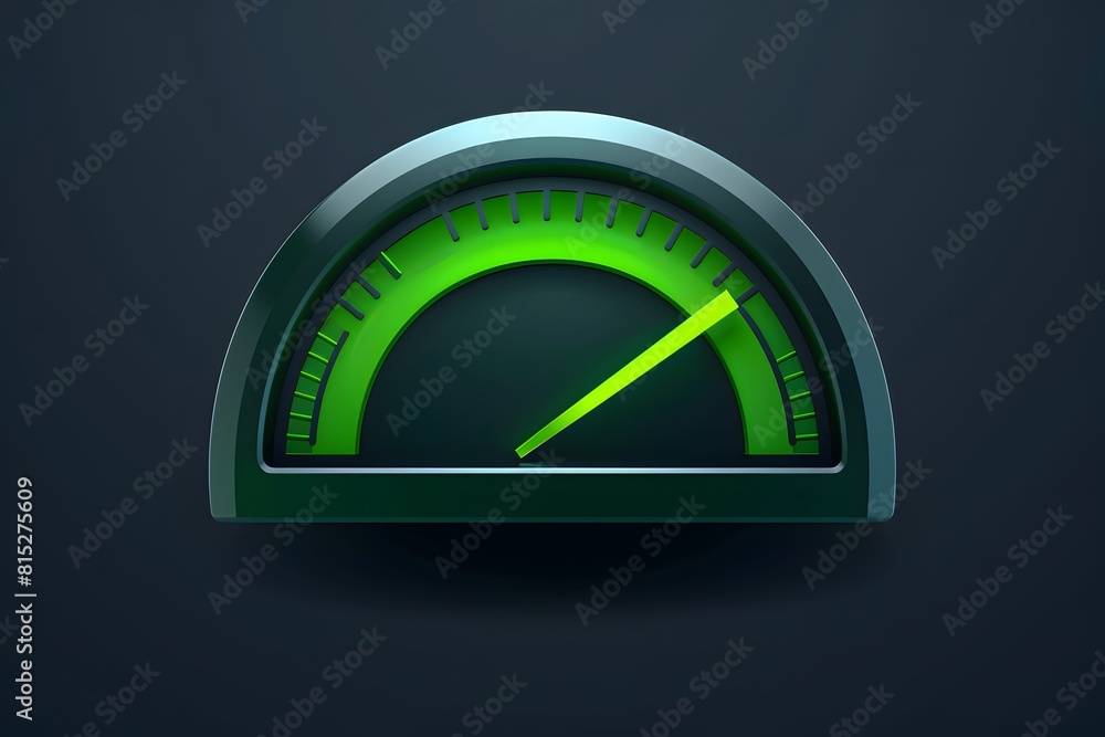 Minimal cartoon arrow point credit scale speed low status green ...