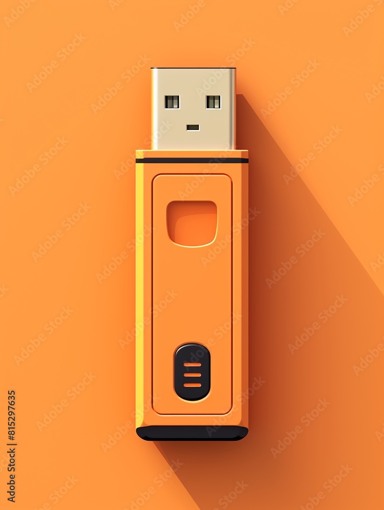 The orange USB flash drive is the perfect way to store and transfer ...