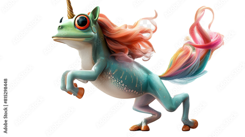 Frog riding a unicorn isolated on transparent background.PNG file ...
