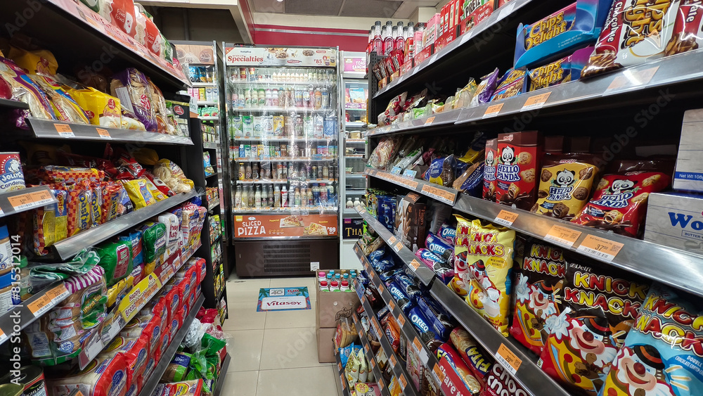 Metro Manila, Philippines - April 29, 2024: Inside a local 7-Eleven ...