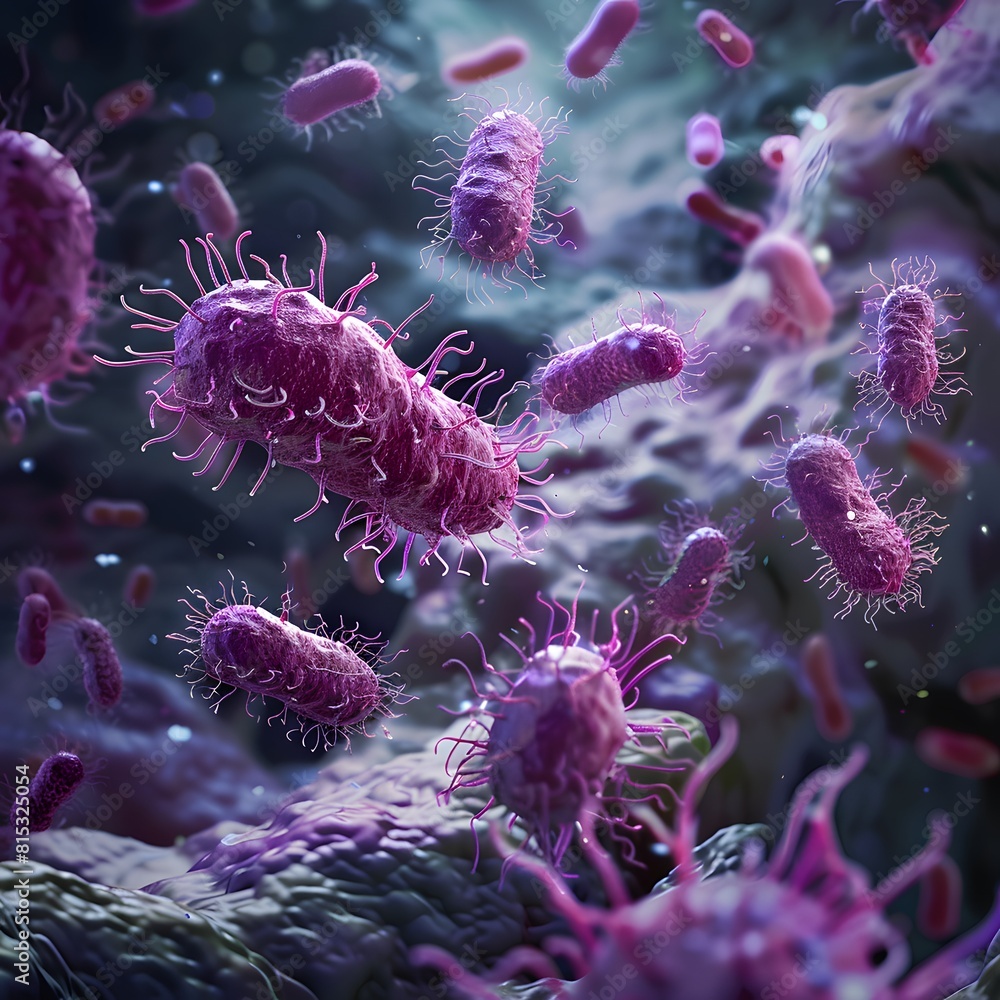 Virus magnified under a microscope, revealing a hidden world in coral ...