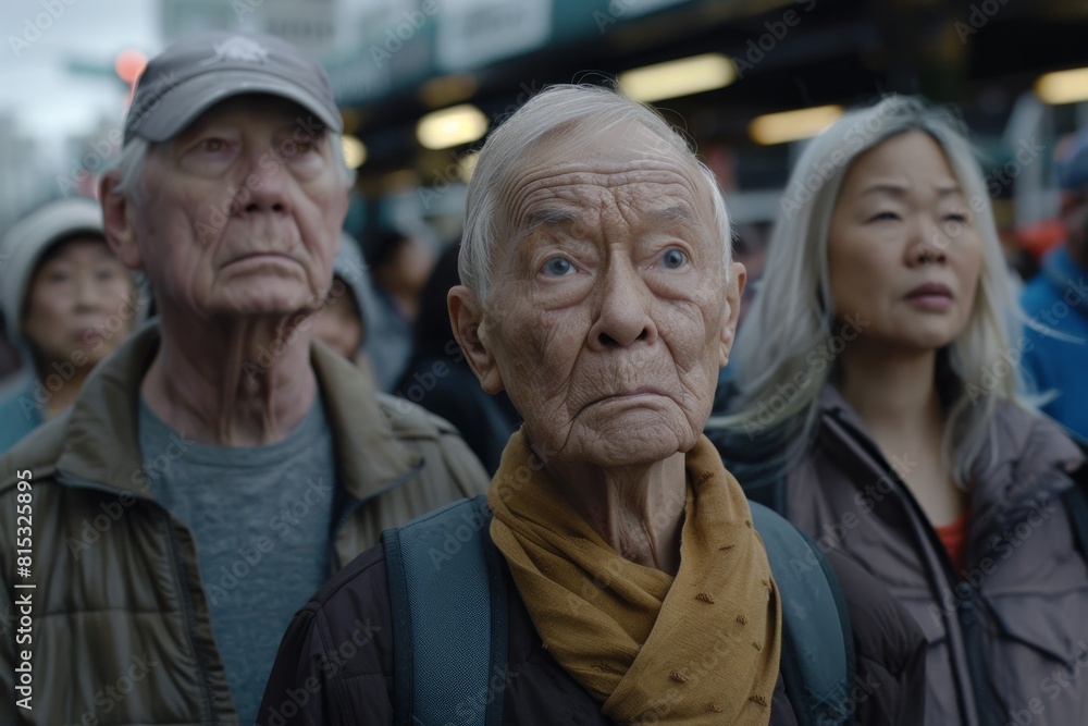 Unidentified Japanese old people in Tokyo, Japan. Tokyo is the capital ...