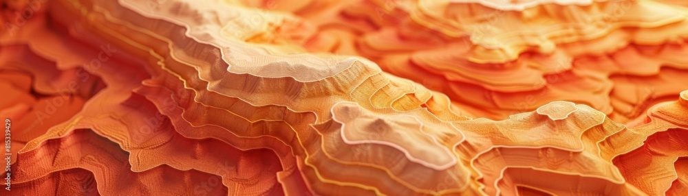 Geological survey desert terrain flat design top view arid climate ...
