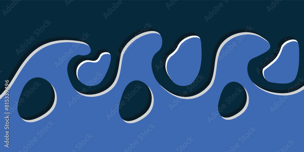 Cartoon water splash and surf wave. Cute comic sea or ocean liquid ...