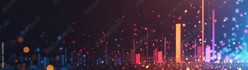 Growth graph of technology adoption flat design side view innovation ...