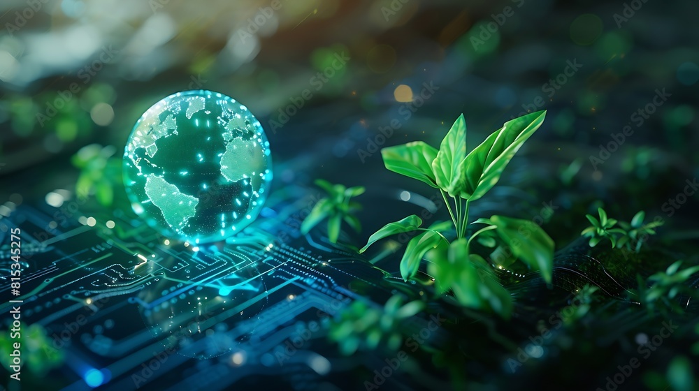 Green technology Environmental technology concept Sustainable ...