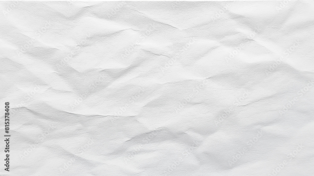 heavily crumpled paper close up scan, top down flat scan of paper ...