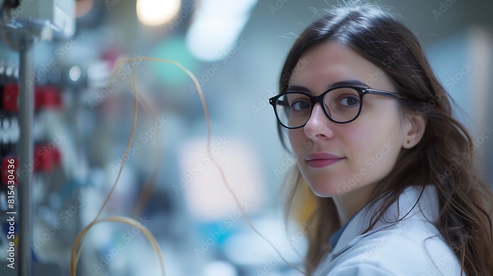 Female Biomedical Engineer Portrait with Biomedical, Female biomedical ...