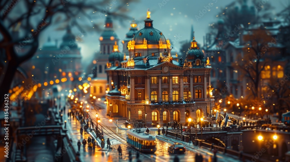 tilt-shift effect The Nobel Prize Museum honors the legacy of Alfred ...