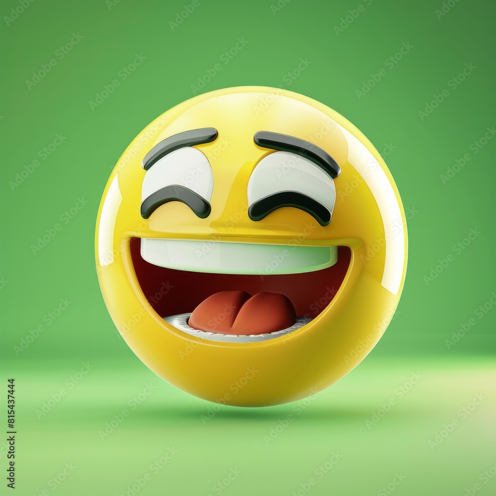 Elated Emoticon 3D Icon Create an emoticon that looks elated, with ...