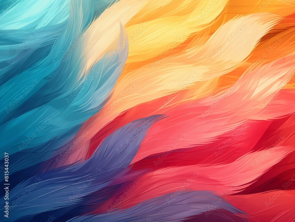 Synthetic fibers flat design side view textile production theme water color Splitcomplementary ...