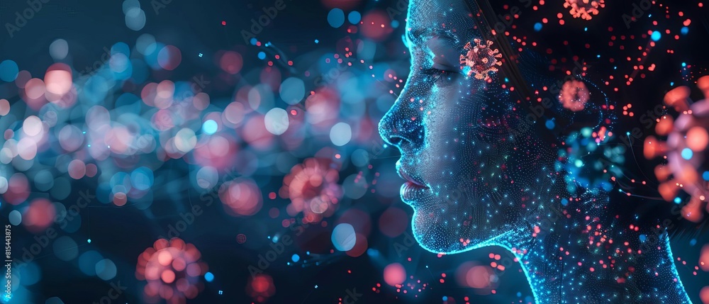 AI system diagnosing viral infections through symptom analysis front ...