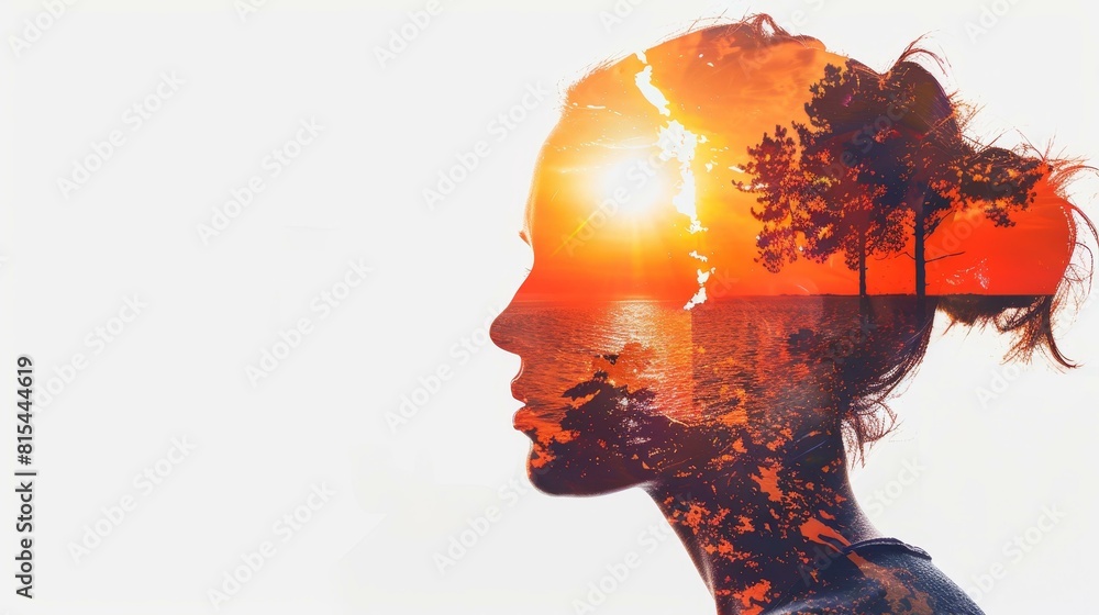 Multiexposure photo uncovers hidden details from various angles. Stock ...