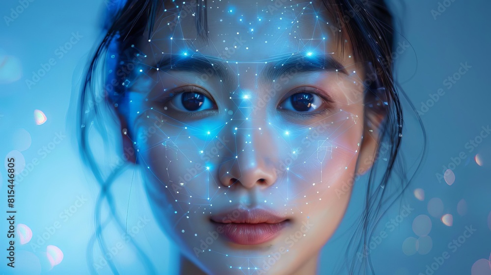 AI diagnosing skin diseases through image recognition technology front ...