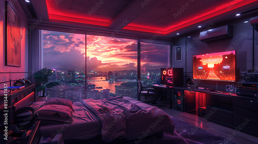 generative AI background environment interior Stock Photo | Adobe Stock