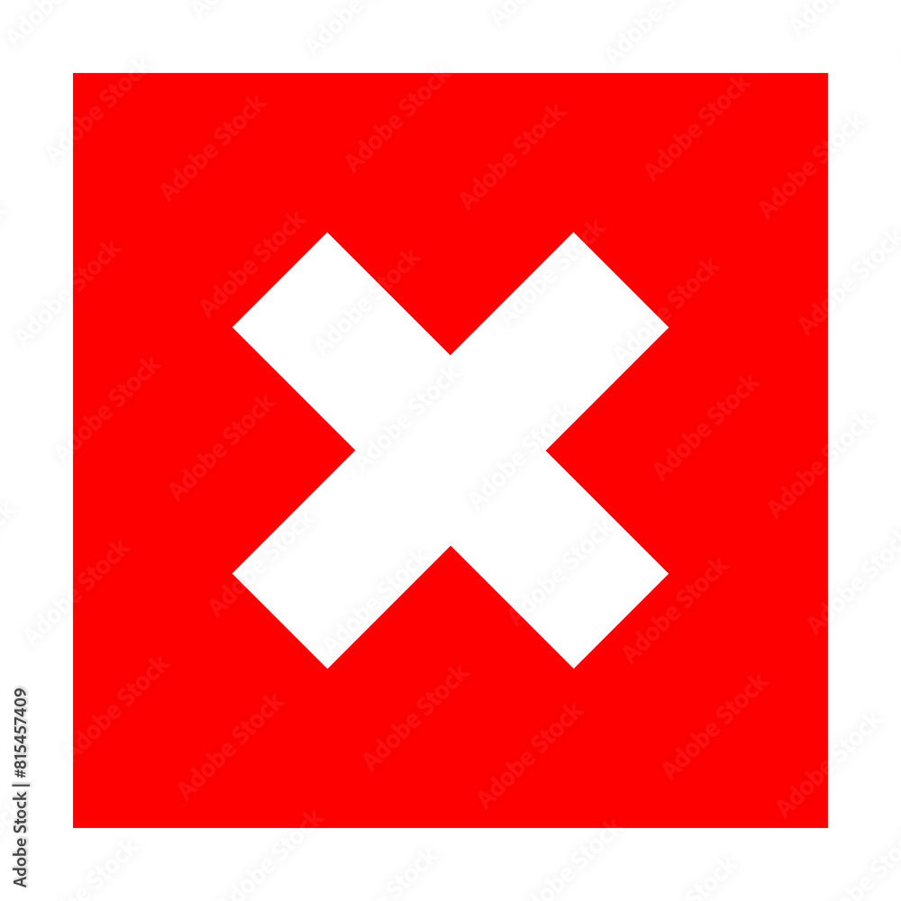 Red X Cross X PNG transparent background Stock Illustration | Adobe Stock