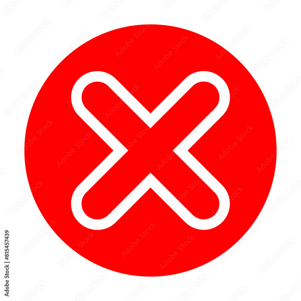 Red X Cross X PNG transparent background Stock Illustration | Adobe Stock