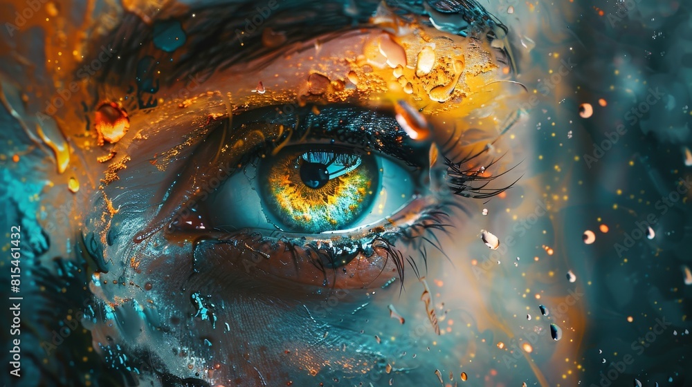 AIdriven art critique analyzing visual elements in paintings top view ...