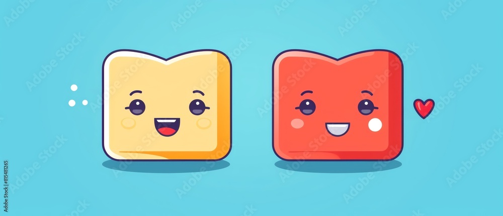 Comment box flat design front view social media theme cartoon drawing ...