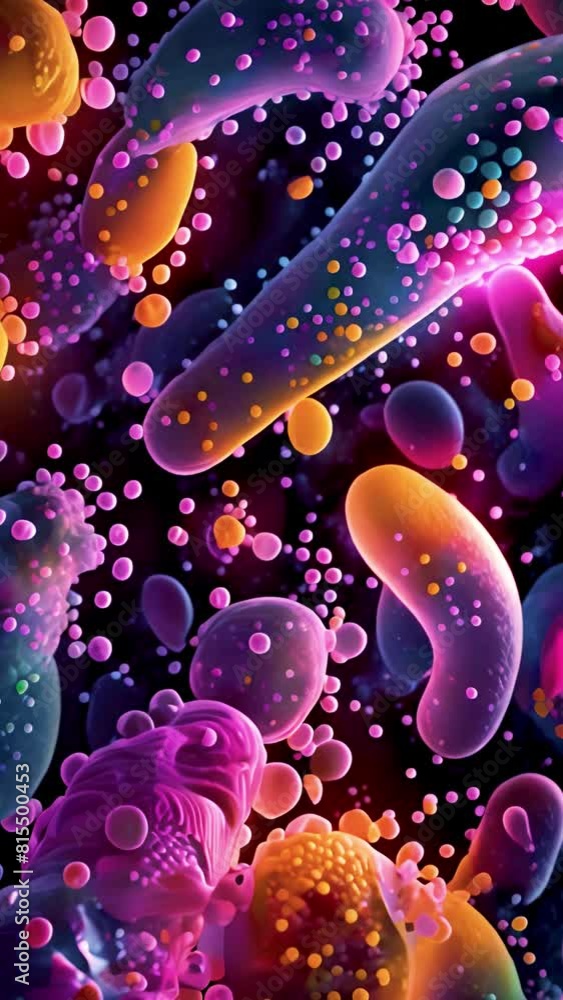 Vidéo Stock Micro bacterial. Bacteria Colony, Microbiome and Bacteria ...