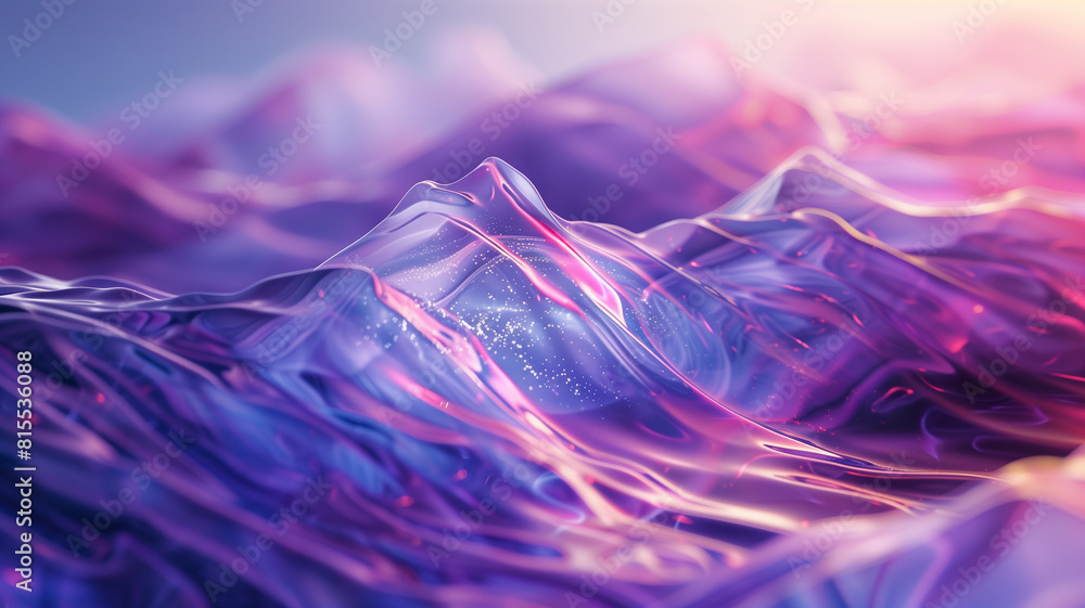 Ethereal wave with a transparent overlay - Dreamy visual for luxury ...