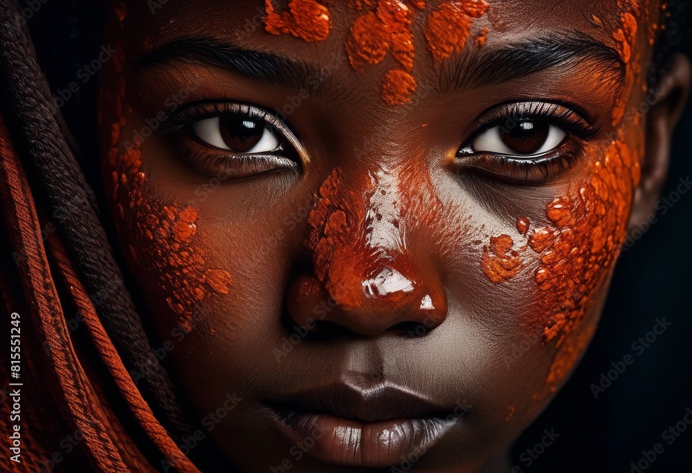 illustration, fascinating portraits people unique scars birthmarks ...