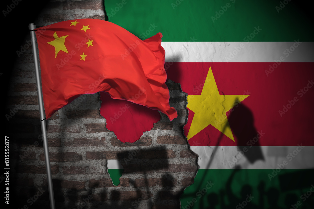 Relations between suriname and china Stock Photo | Adobe Stock