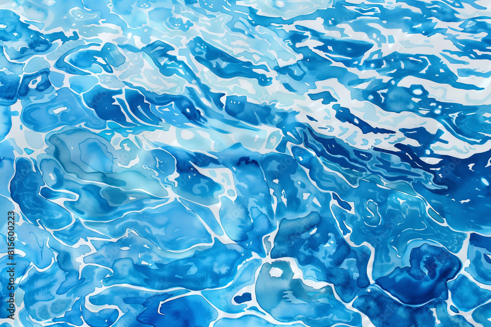 Water in a swimming pool, an abstract background with ripples and ...