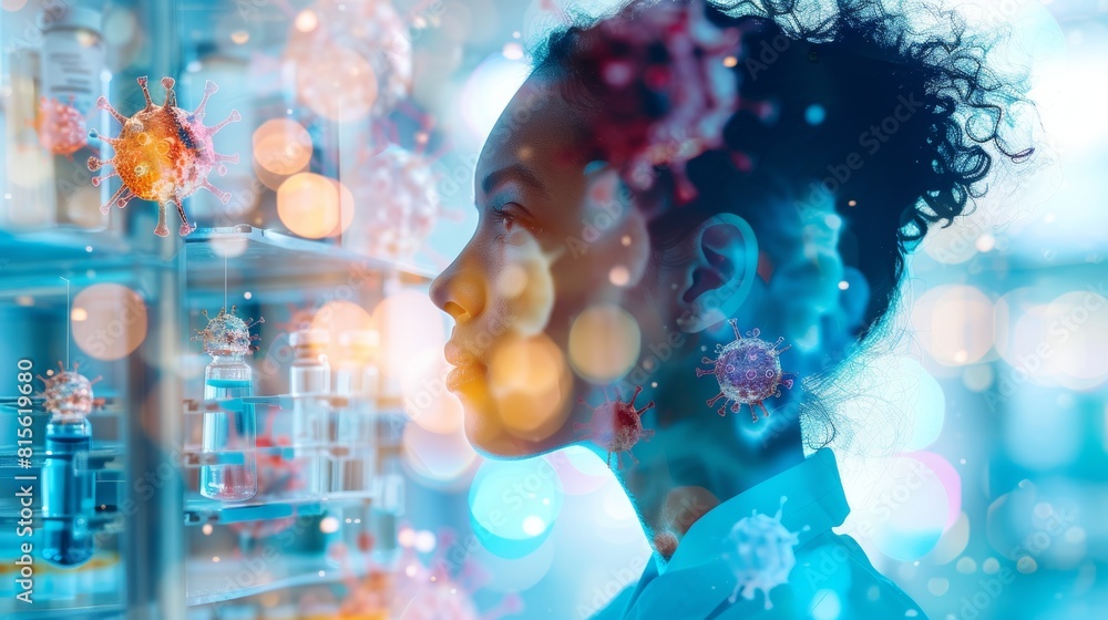 Clinical experiment with vaccines in a hospital laboratory, focus on ...