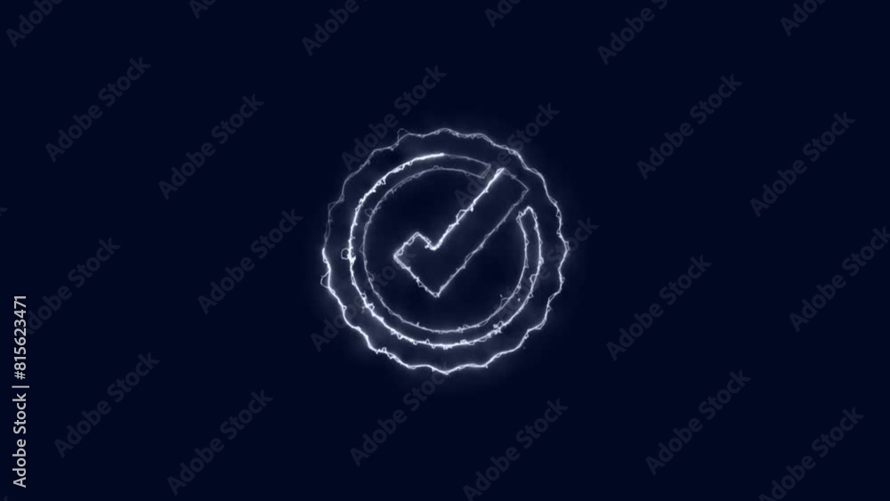 check mark animation and double check icon. Yes tick. Correct check ...