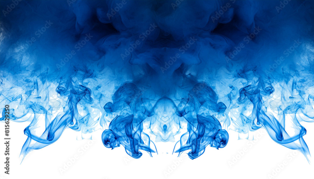 A blue smoke explosion border isolated on transparent background,PNG ...