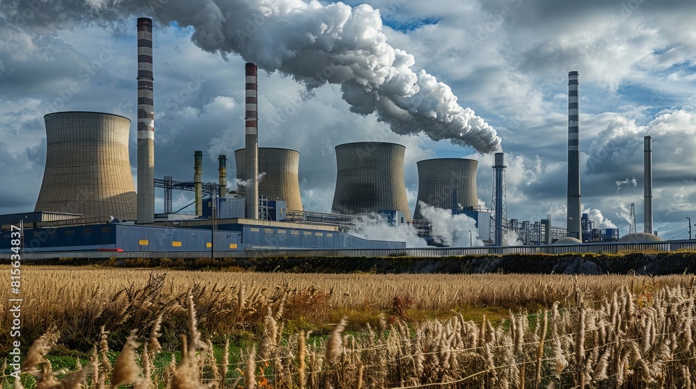 Garbage sorting plant general view of the whole building . A huge ...