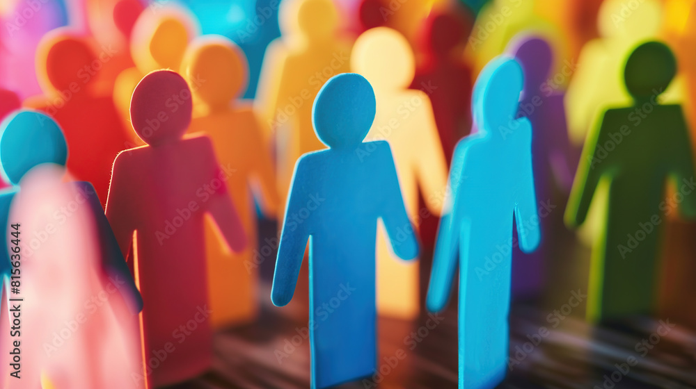 People of all colors holding hands, inclusive business mindset values ...