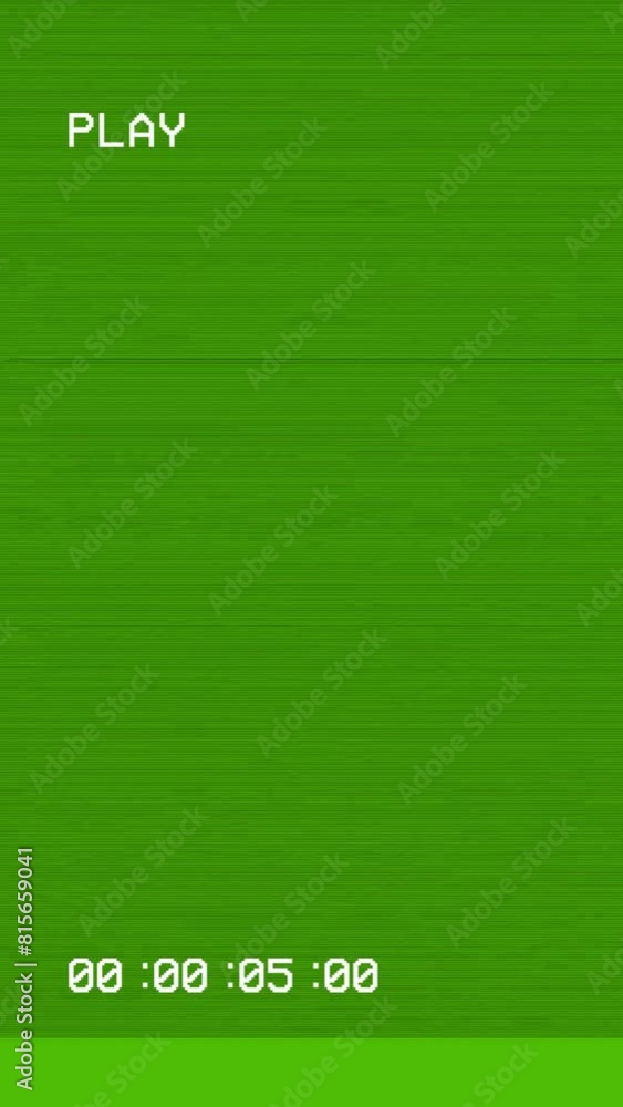 Vintage VHS (Video Home System) defects noise and artifacts effect ...