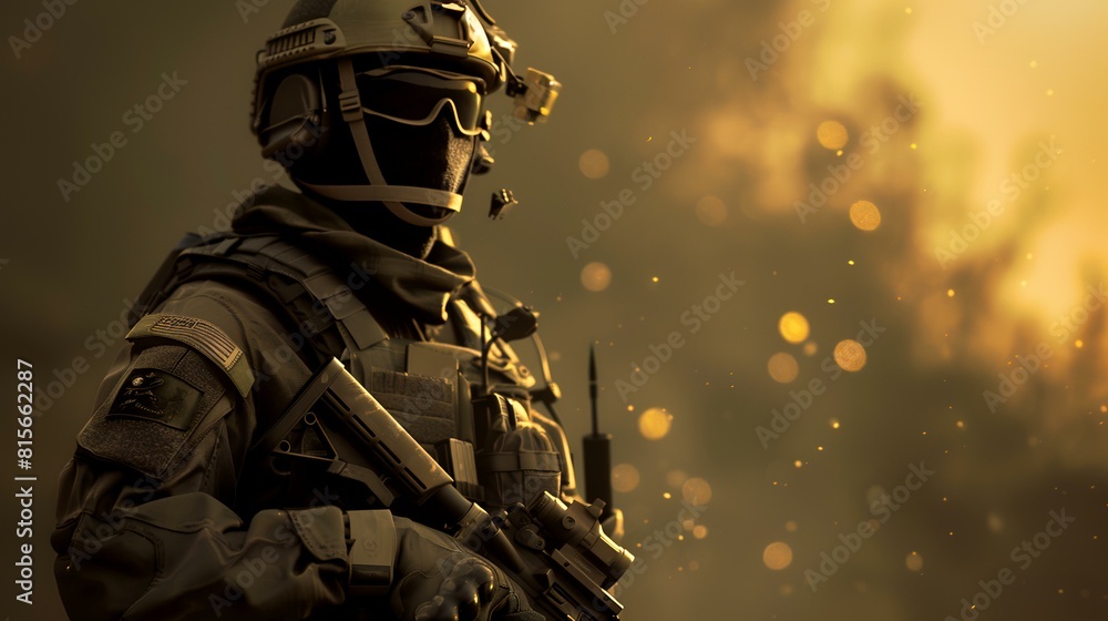 Special forces soldier in action. Special forces soldier in action ...
