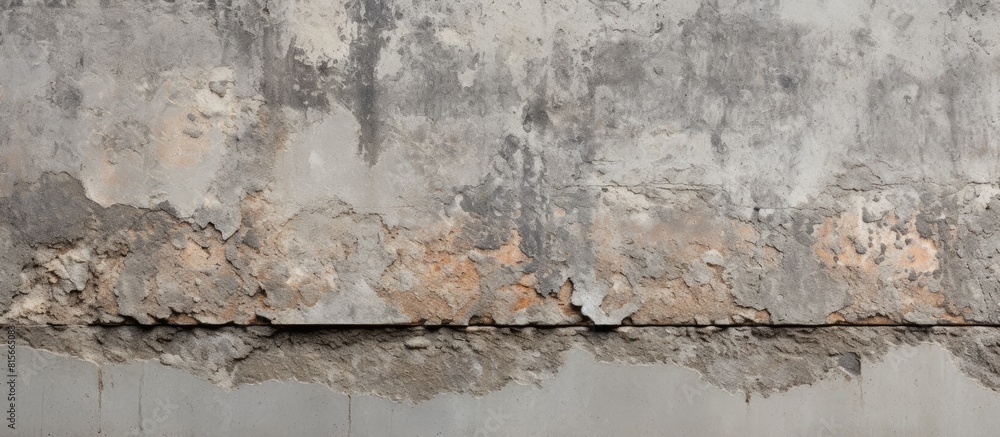 Foto de A close up image of a concrete vertical joint with rough skin ...