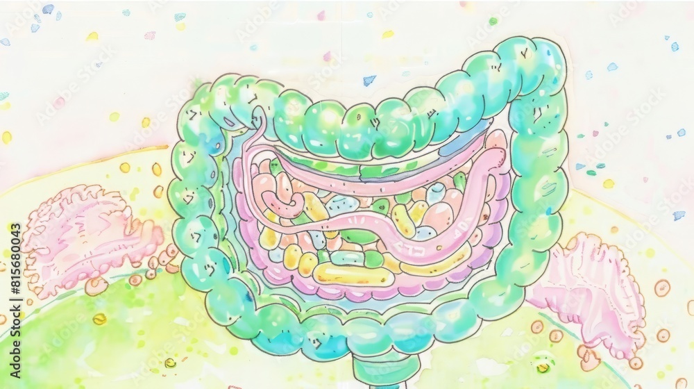 The digestive system is a long, twisting tube that starts at the mouth ...
