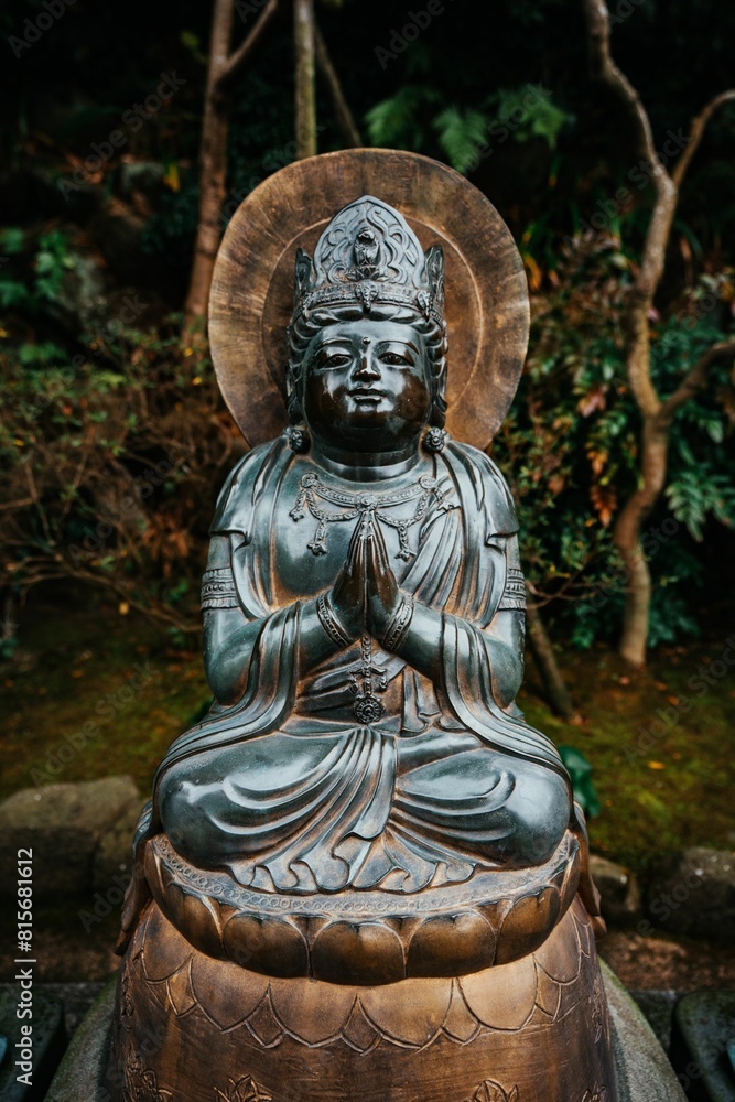 Bronze statue of the Hasedera Hozo Bosatsu Amida Buddhist Shinto Statue ...