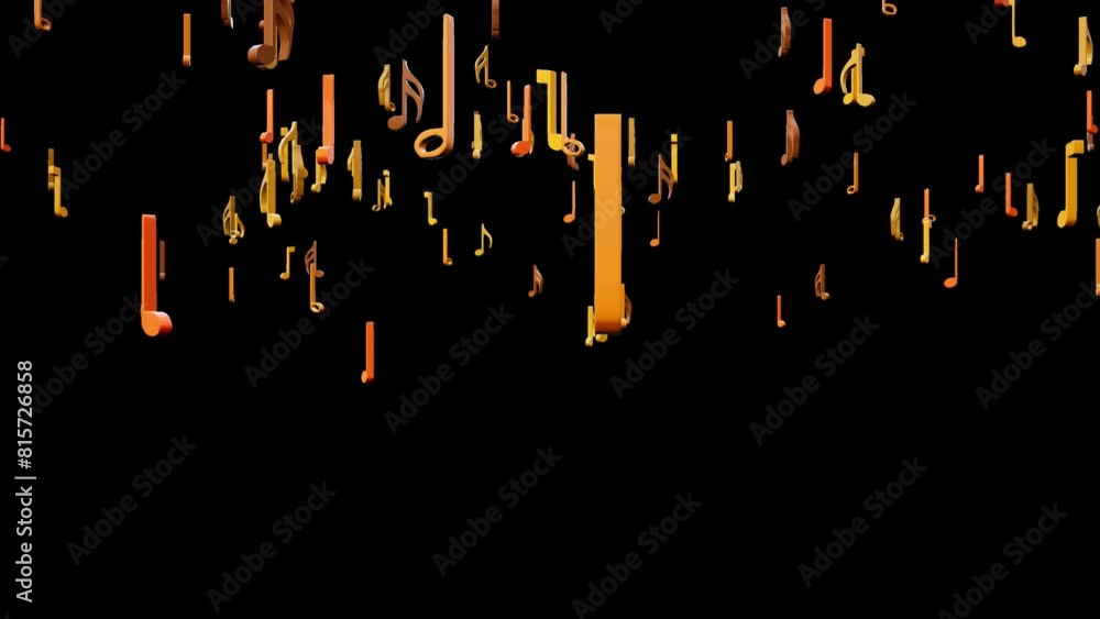 Concept of flowing music tracks with symphony of rhythm and melodies ...