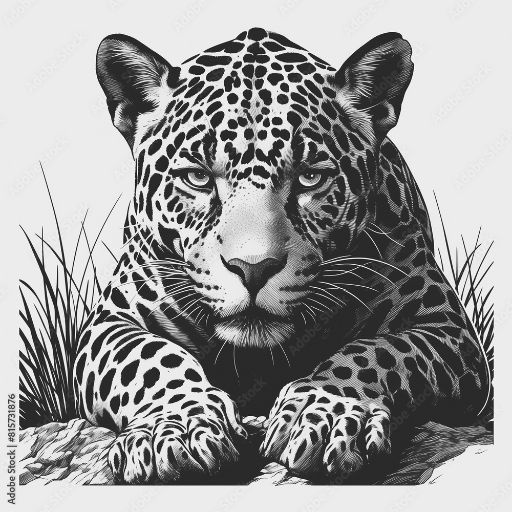 Leopard badge creative illustration for t-shirt design. Leopard concept ...