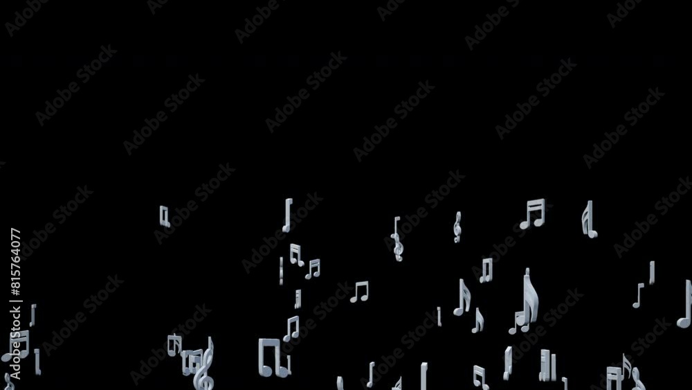 Concept of flowing music tracks with symphony of rhythm and melodies ...