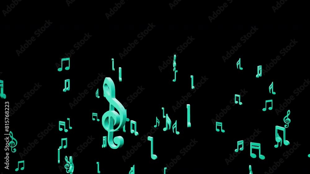 Concept of flowing music tracks with symphony of rhythm and melodies ...