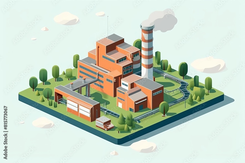 Paper pulp flat design top view paper mill theme animation ...