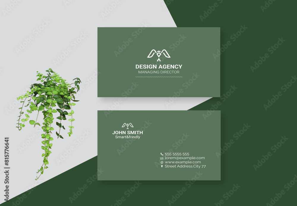Business Card Stock Template | Adobe Stock