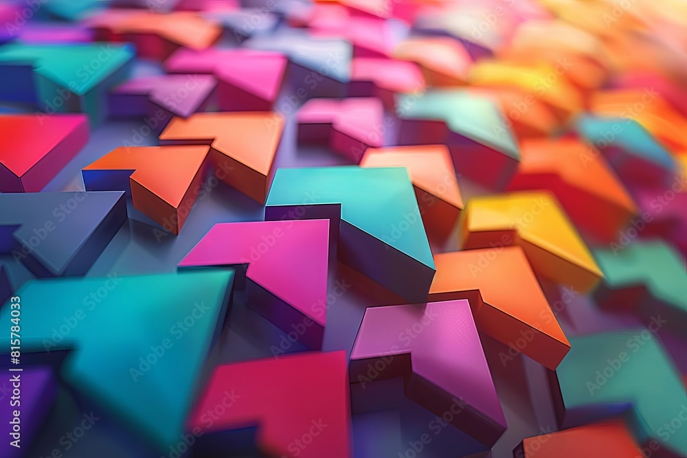 Animated arrow clipart showing dynamic movement from one point to another, enhancing educational ...