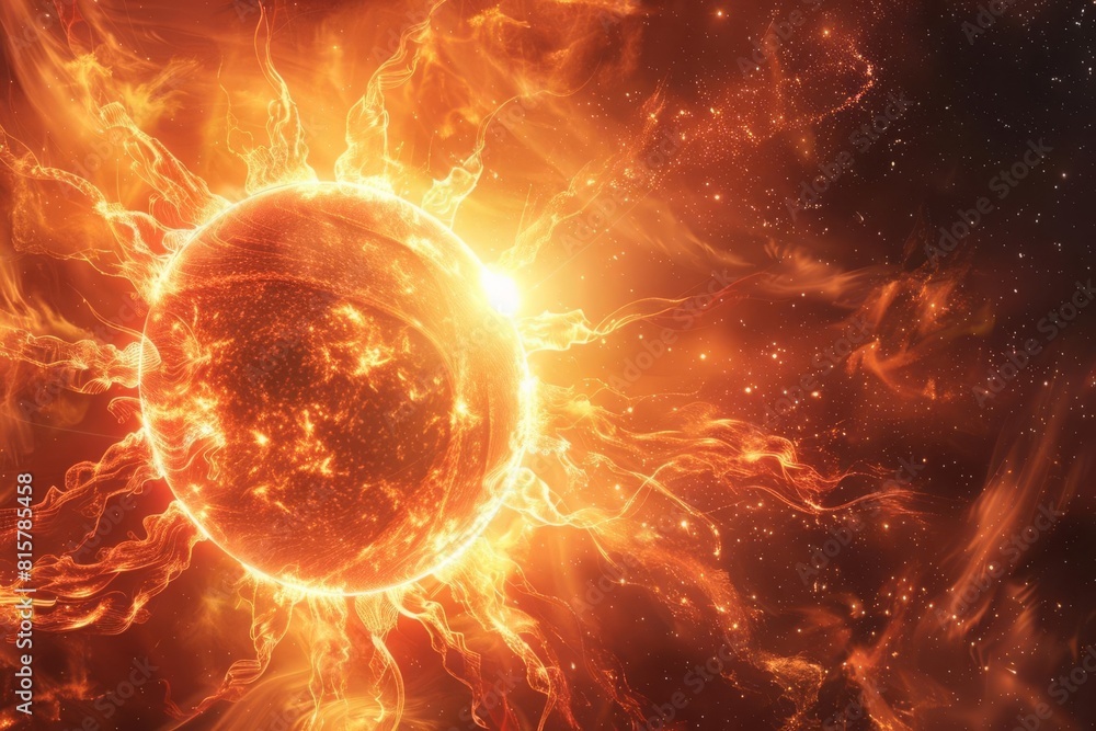 Animated sun clipart where the rays gently pulse and expand, adding a ...